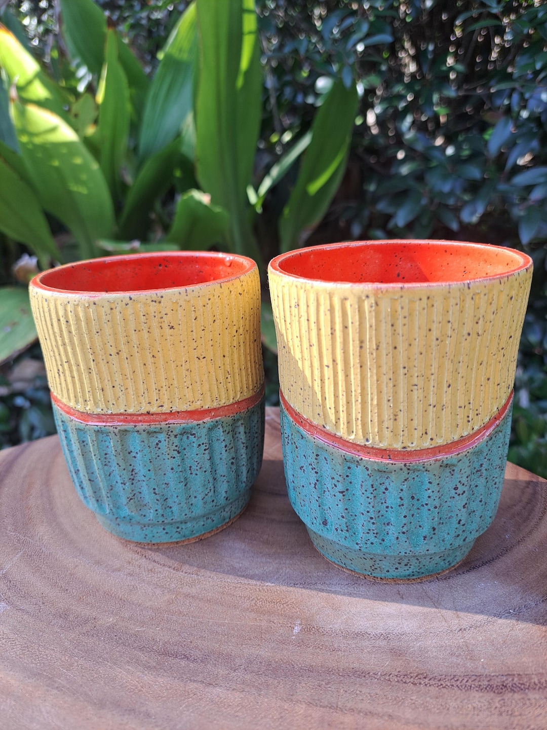 Set of Whiskey Glasses - Small Ceramic Cup Set - Handmade Ceramic Cups ...