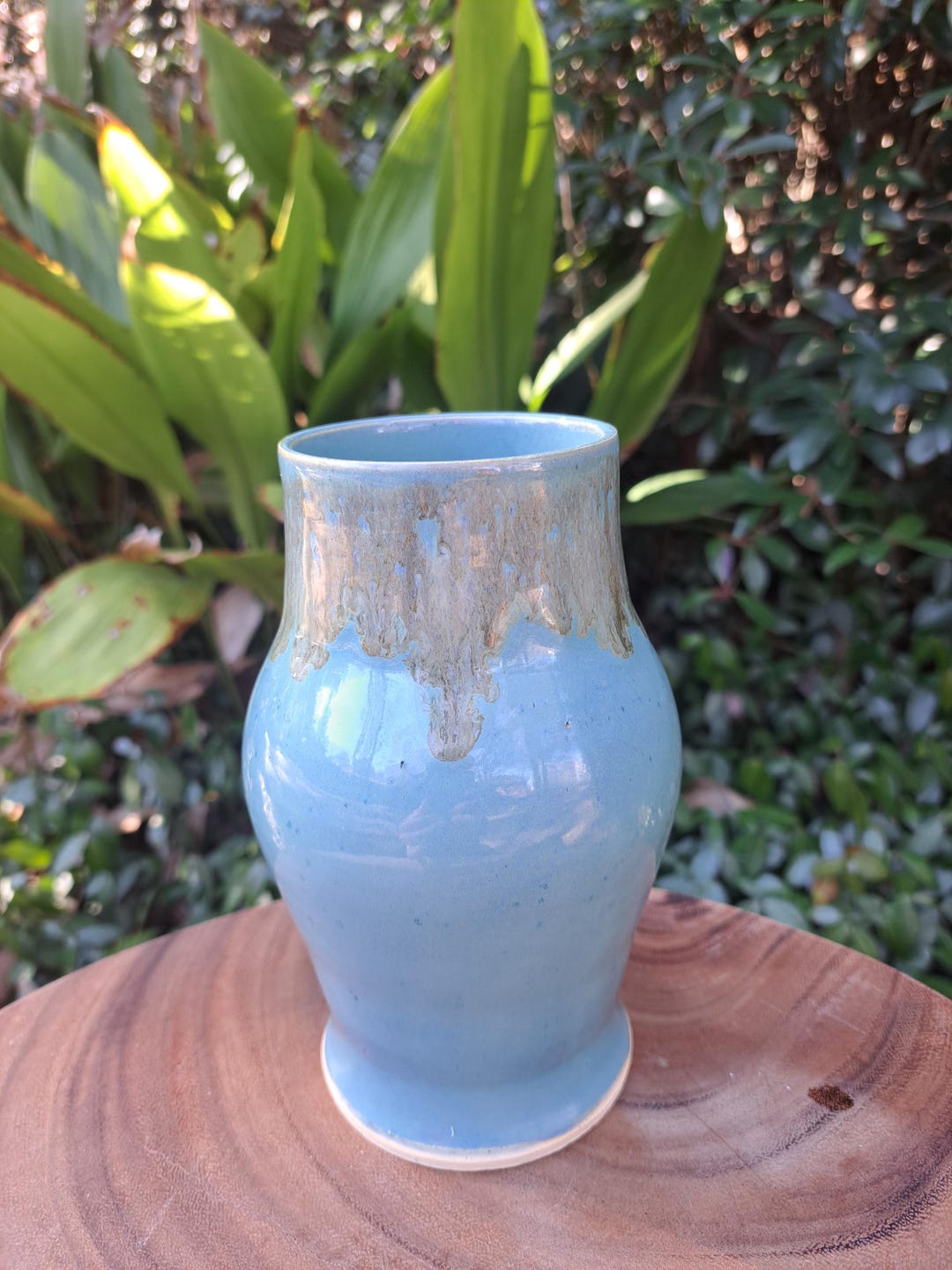 Handmade Blue Ceramic Vase - Pottery Decor - Etsy