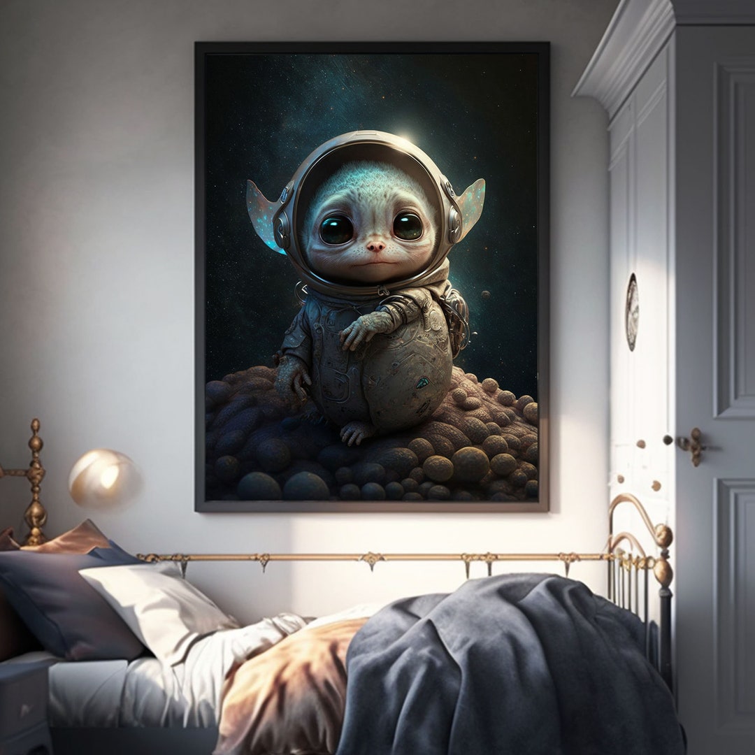 Instant Download-scared Alien-instant Download-digital - Etsy