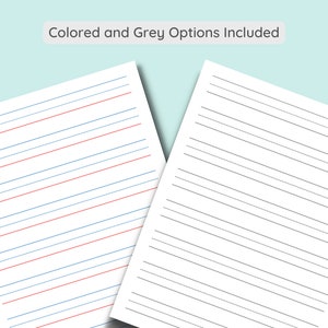 3-lined Writing Practice Paper | Handwriting Penmanship Calligraphy ...