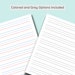 3-lined Writing Practice Paper | Handwriting Penmanship Calligraphy ...