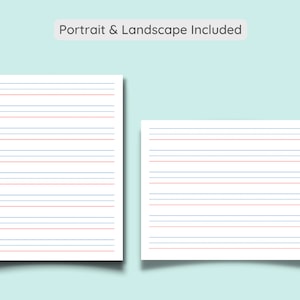 3-lined Writing Practice Paper | Handwriting Penmanship Calligraphy ...