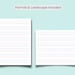 3-lined Writing Practice Paper | Handwriting Penmanship Calligraphy ...