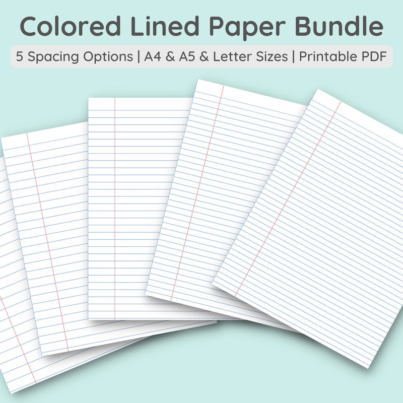 Lined Paper - Etsy