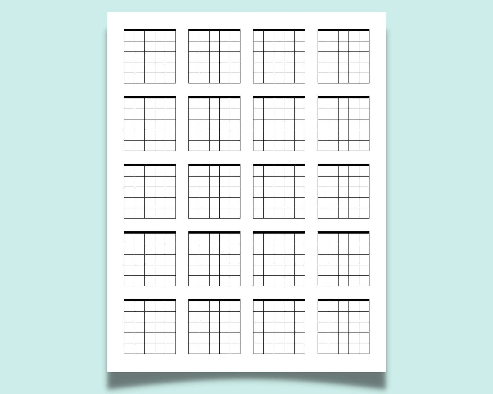 Set of 6 Printable Guitar Music Sheet Bundle | 18 Templates | Guitar ...