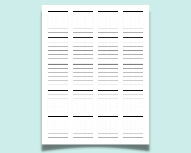 Set of 6 Printable Guitar Music Sheet Bundle | 18 Templates | Guitar ...
