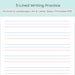 3-lined Writing Practice Paper | Handwriting Penmanship Calligraphy ...
