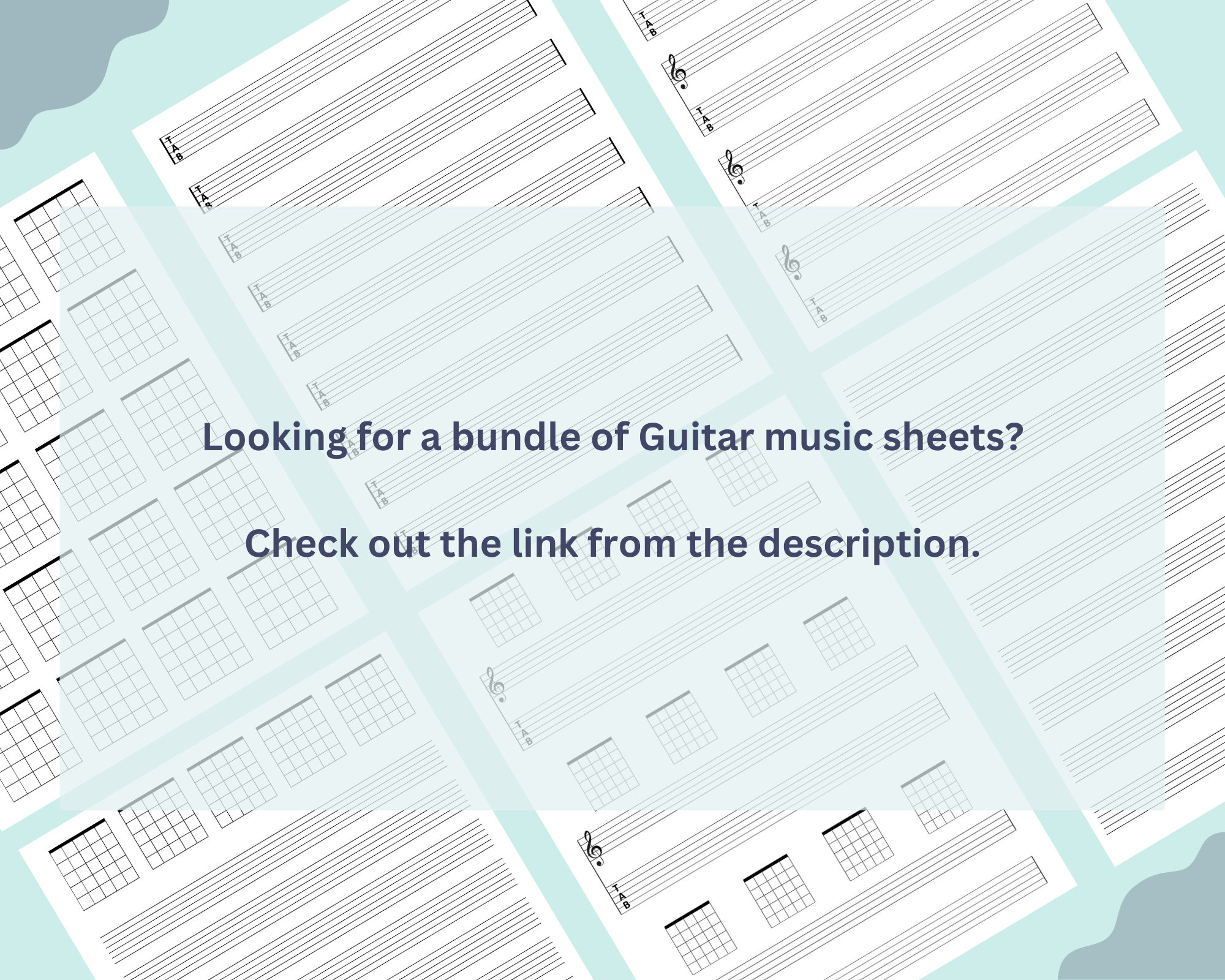 Guitar Chord Grid Sheet | Blank Guitar Chord Chart Paper | A4, Letter ...