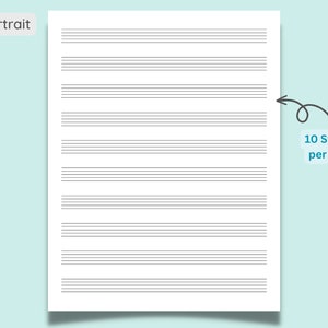 Blank Sheet Music Paper | Music Sheets | Digital Manuscript Paper ...