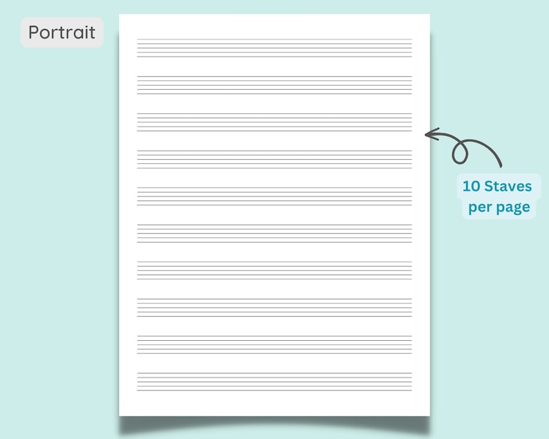 Papier de partition vierge Partitions Papier manuscrit numérique ...