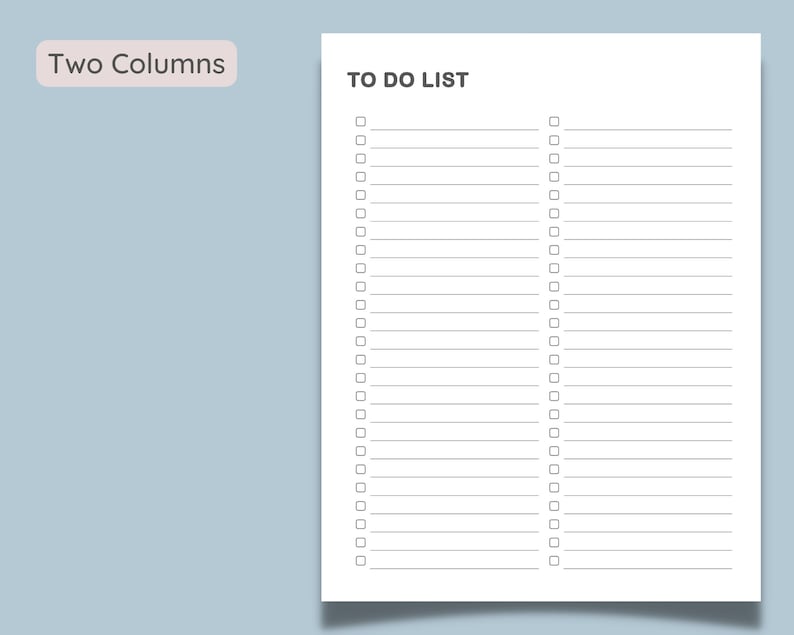 Minimal to Do List Printable To-do List Minimalistic Task Check List A4 ...