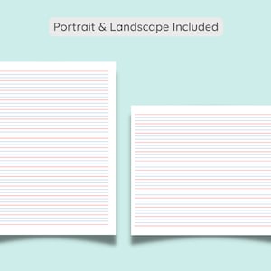 4-lined Writing Practice Paper | Handwriting Penmanship Calligraphy ...