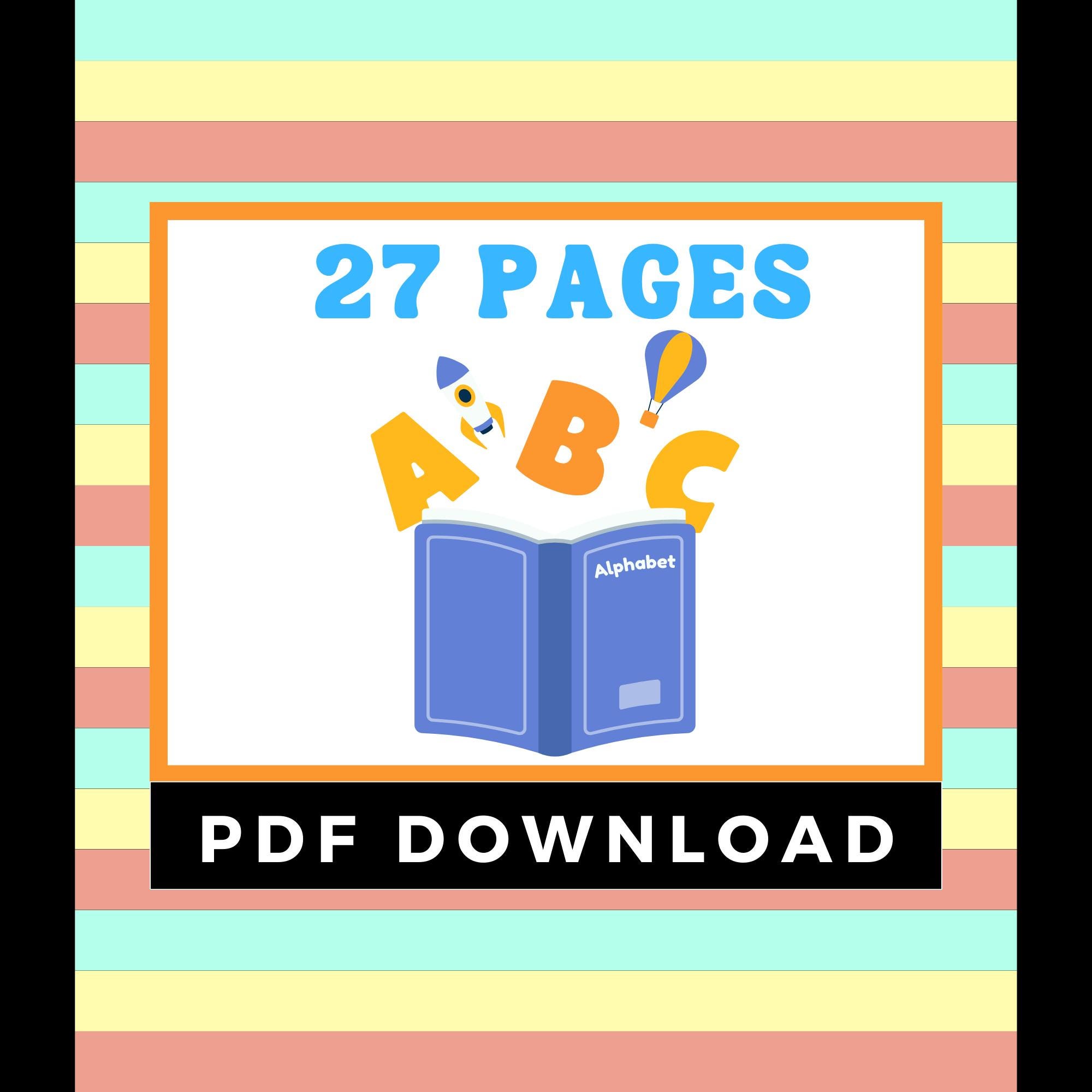 ABC Coloring Book for Kids -animal Alphabet- Fun & Educational - Etsy