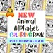 ABC Coloring Book for Kids -animal Alphabet- Fun & Educational - Etsy