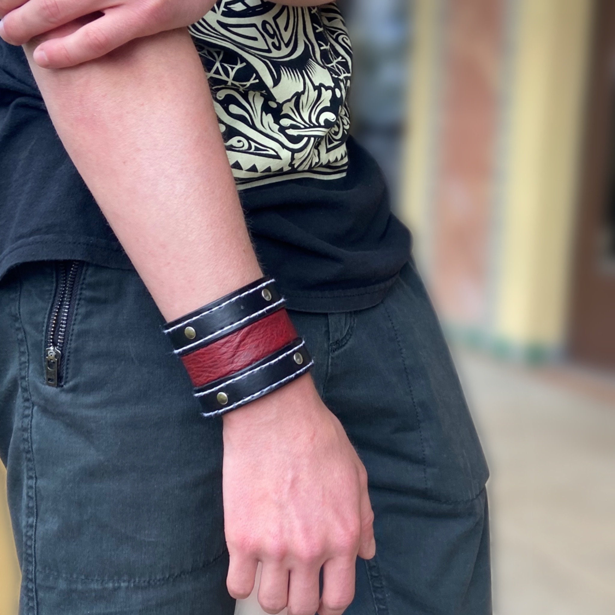 Accent Window Leather Wrist Cuff Pattern - Instant Digital Download - Etsy