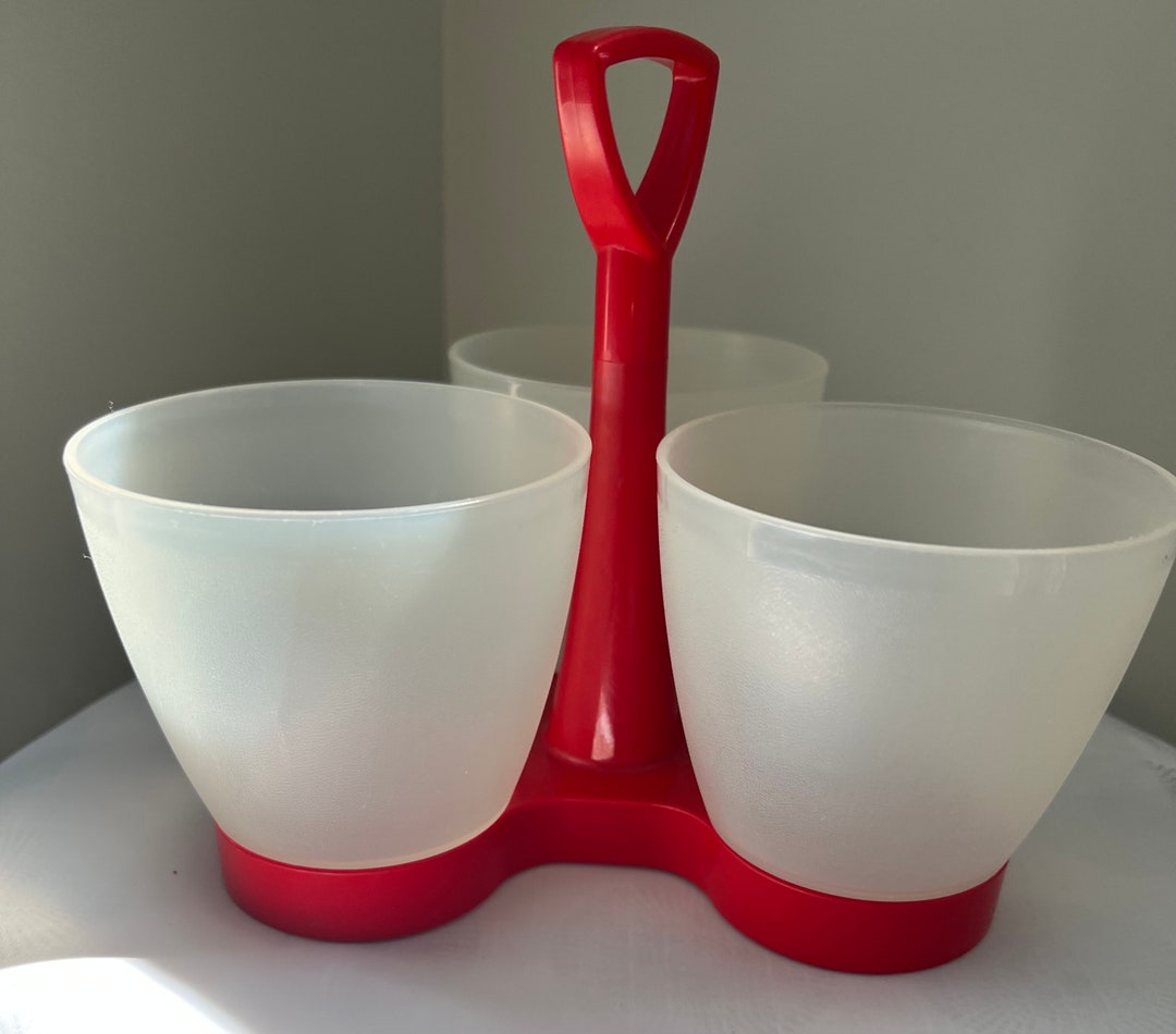 1970s Tupperware Condiment Caddy in Red - Etsy
