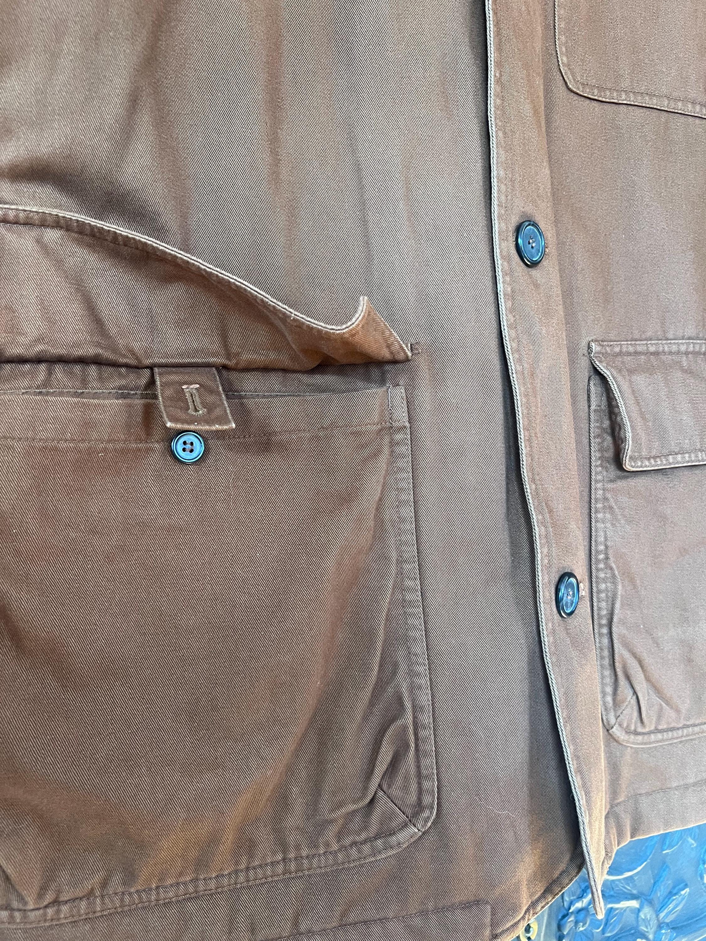 Vintage Aberdeen Men's Barn Coat | Khaki/brown Canvas and Fleece | Size ...