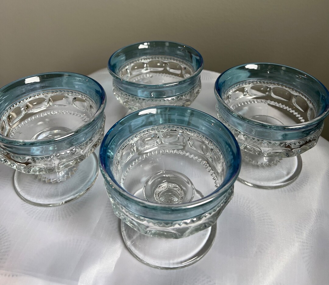 Tiffan Fransiscan King Goblets in Crown Blue - Etsy