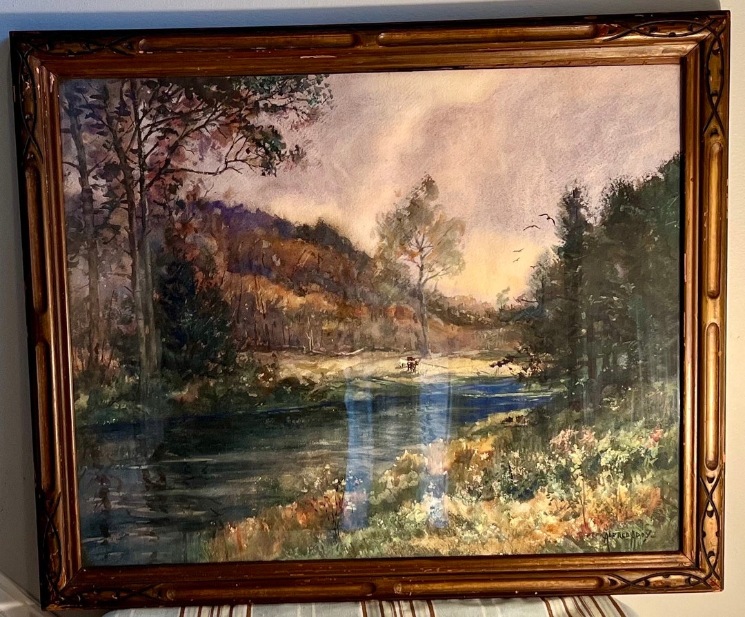 Alfred Addy Watercolor Landscape - Etsy