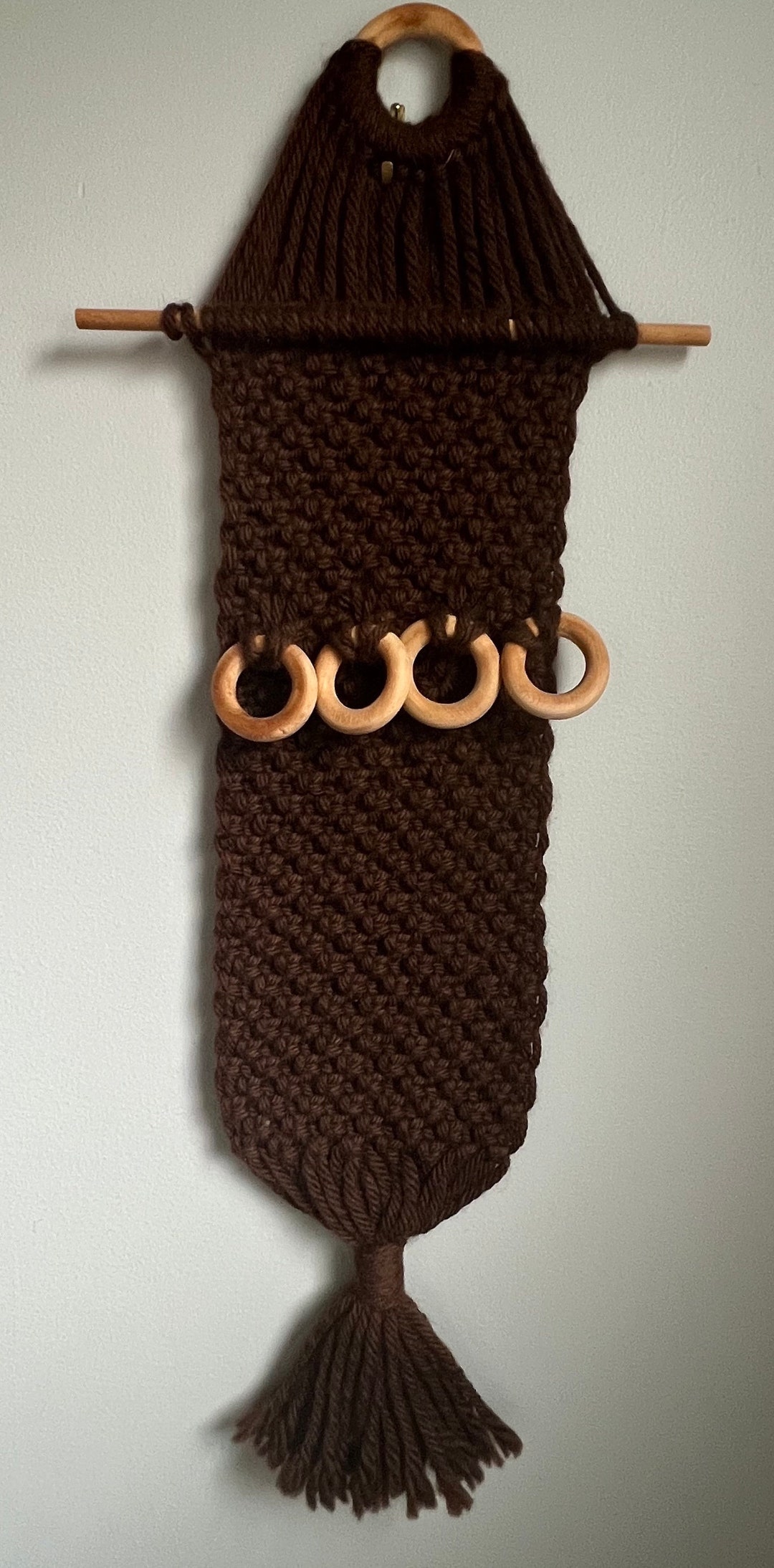 Vintage Macrame Wall Hanging - Etsy