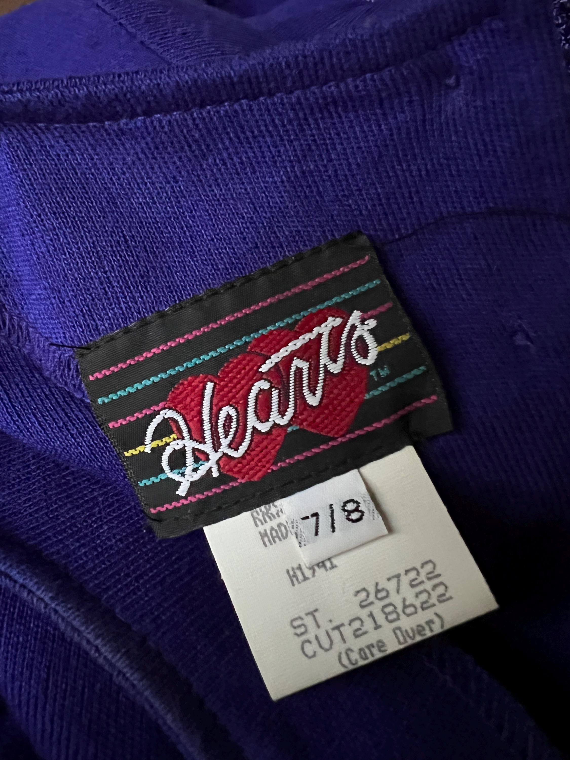 Vintage 80s Western Style Fringe Purple/blue Sweater Dress - Size Small ...