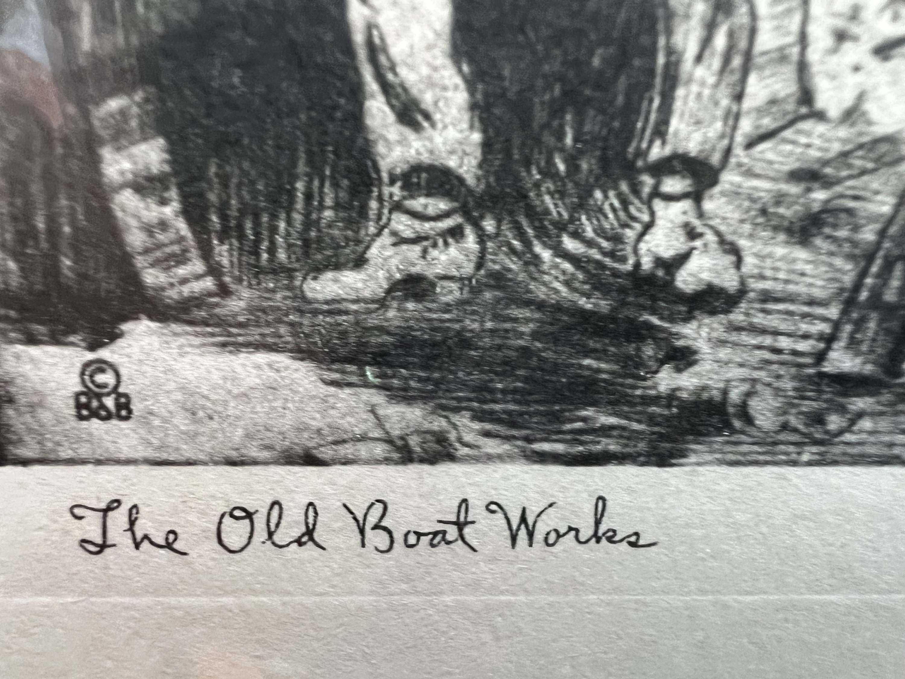 Vintage Lionel Barrymore Signed Print “the Old Boat Works”. - Etsy