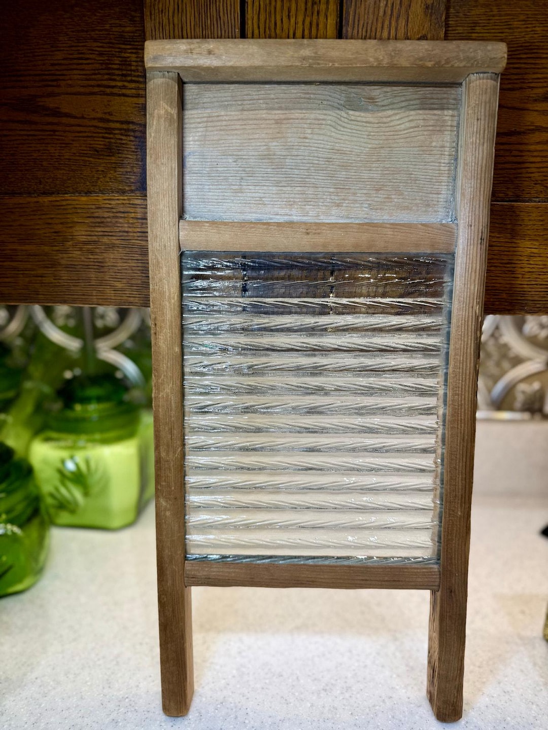 Vintage Glass Washboard - Etsy