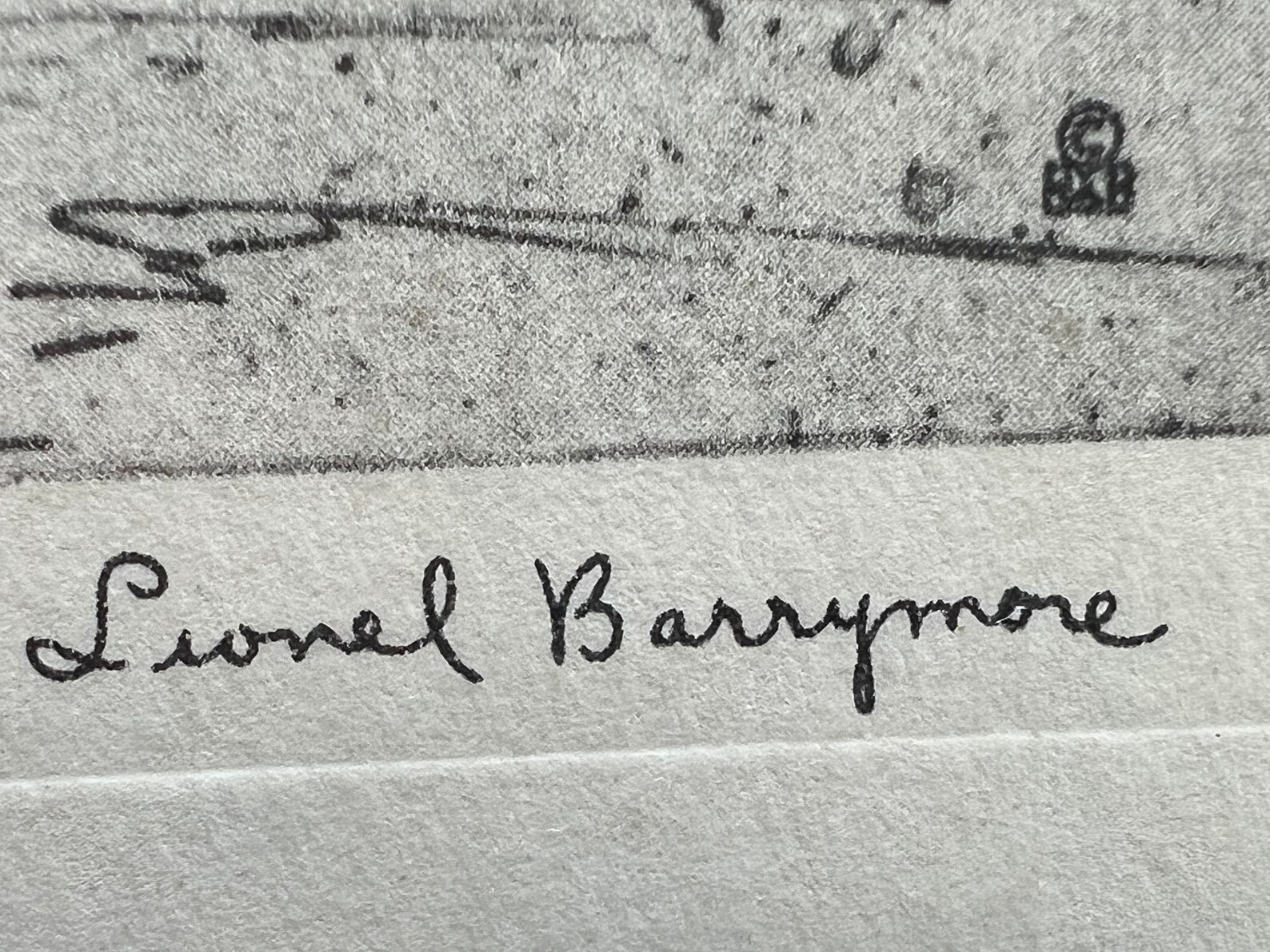 Vintage Lionel Barrymore Signed Print old Red Bank. - Etsy