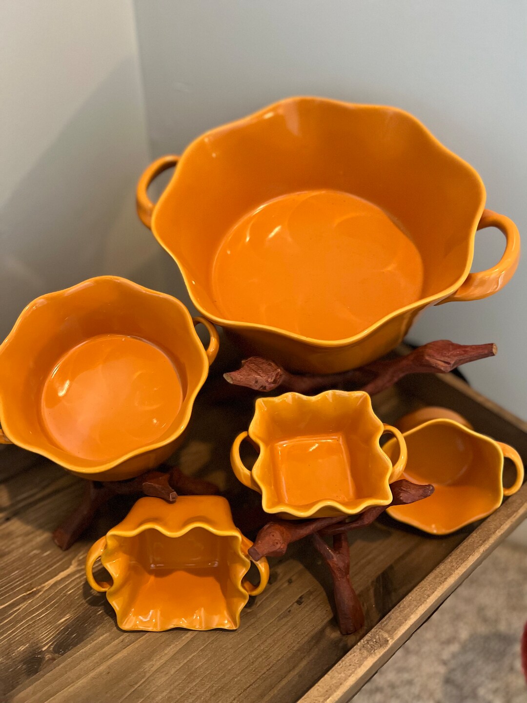 BIA Hand Glazed Ruffle-edged Casserole Dishes and Ramekins - Etsy