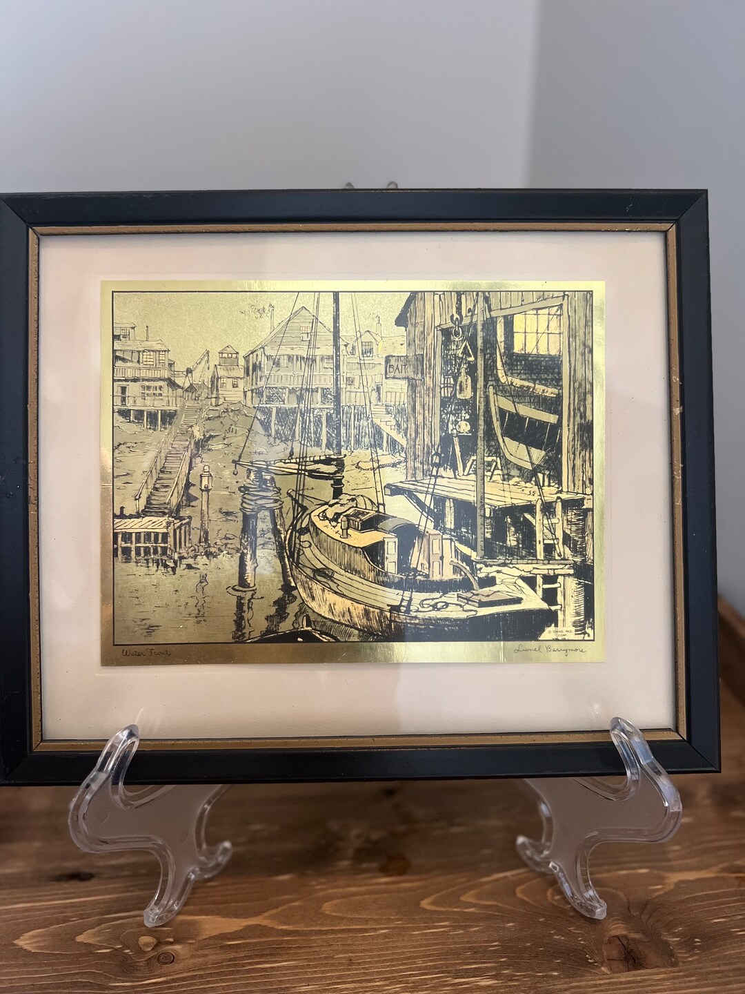 Vintage Goldfoil Lionel Barrymore Signed Prints - Etsy