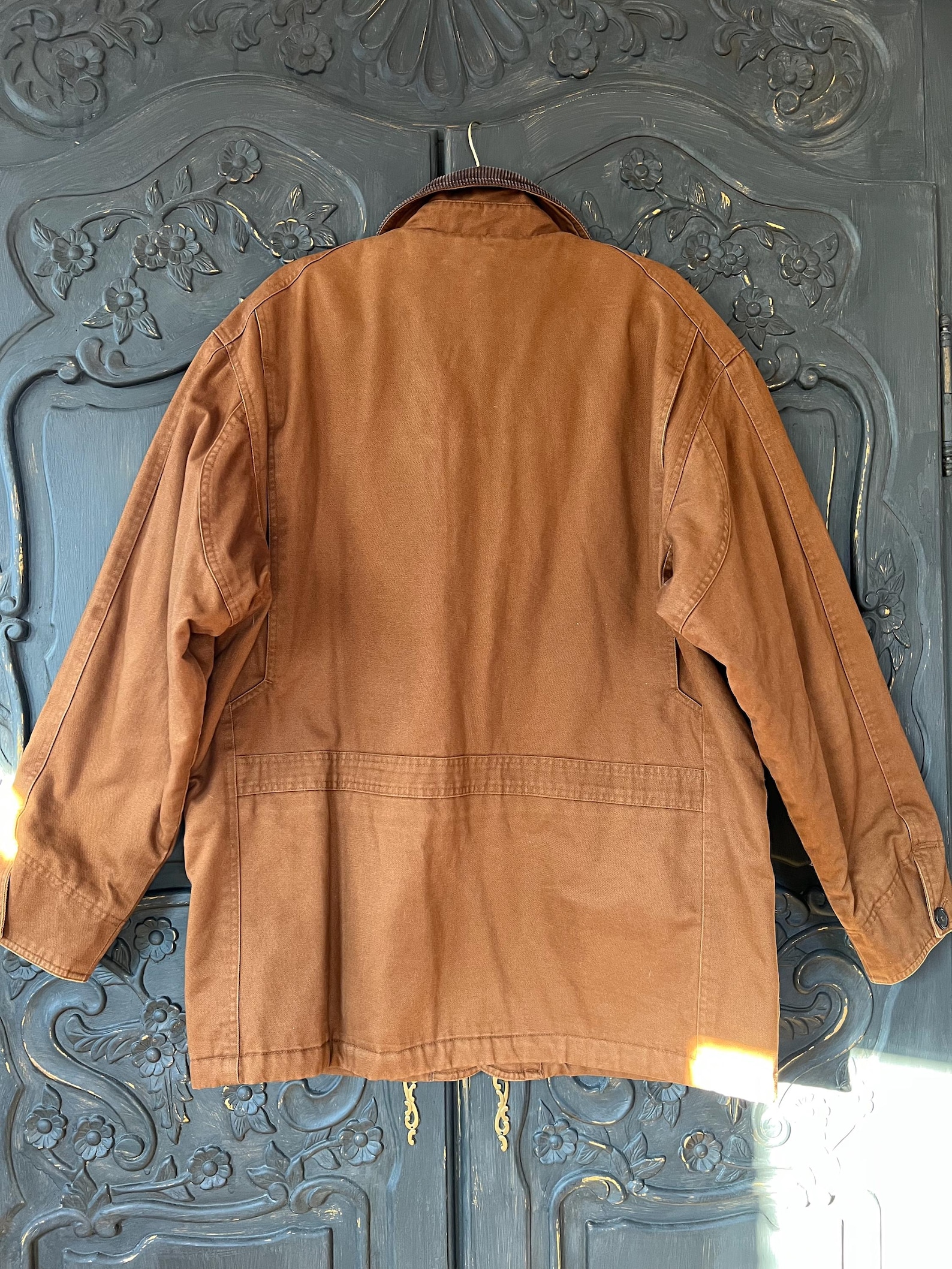 Vintage Aberdeen Men's Barn Coat | Khaki/brown Canvas and Fleece | Size ...