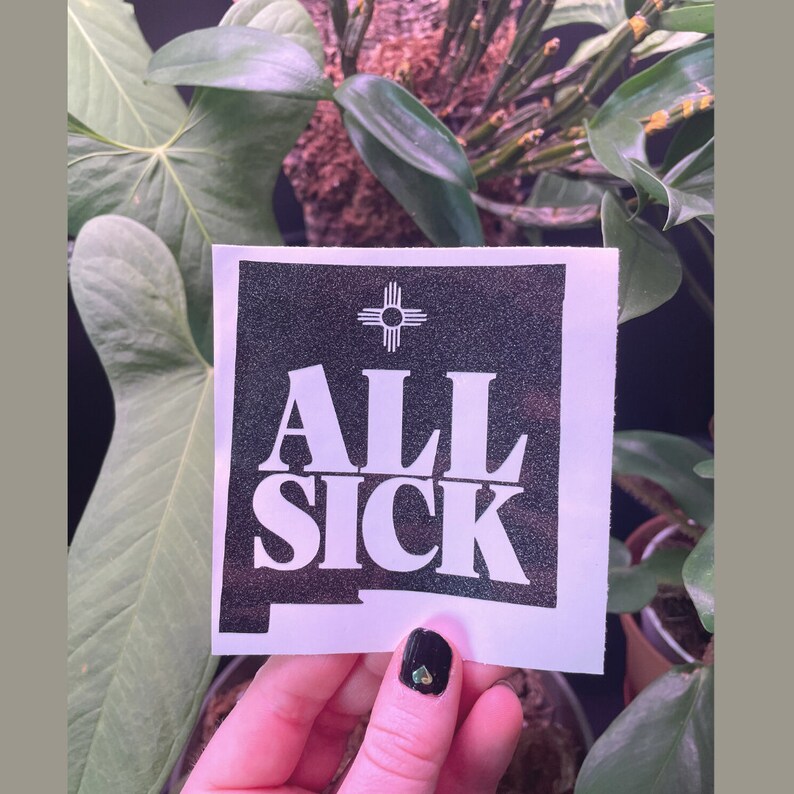 New Mexico All Sick Sticker - Etsy