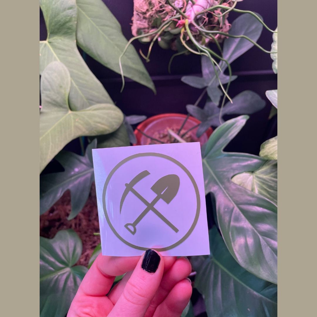 Pickaxe and Shovel Mining Geology Sticker - Etsy