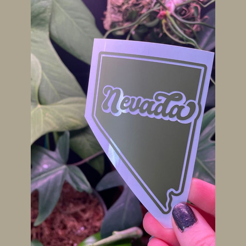 Nevada Cursive Sticker - Etsy