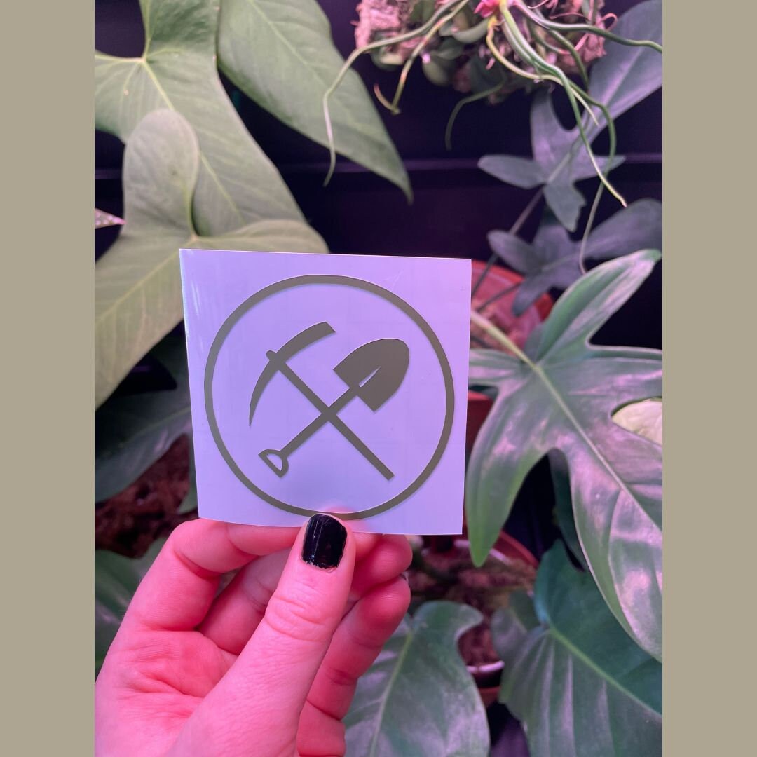 Pickaxe and Shovel Mining Geology Sticker - Etsy