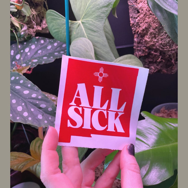 New Mexico All Sick Sticker - Etsy