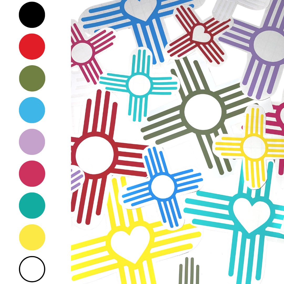 New Mexico Zia Symbol Sticker - Etsy