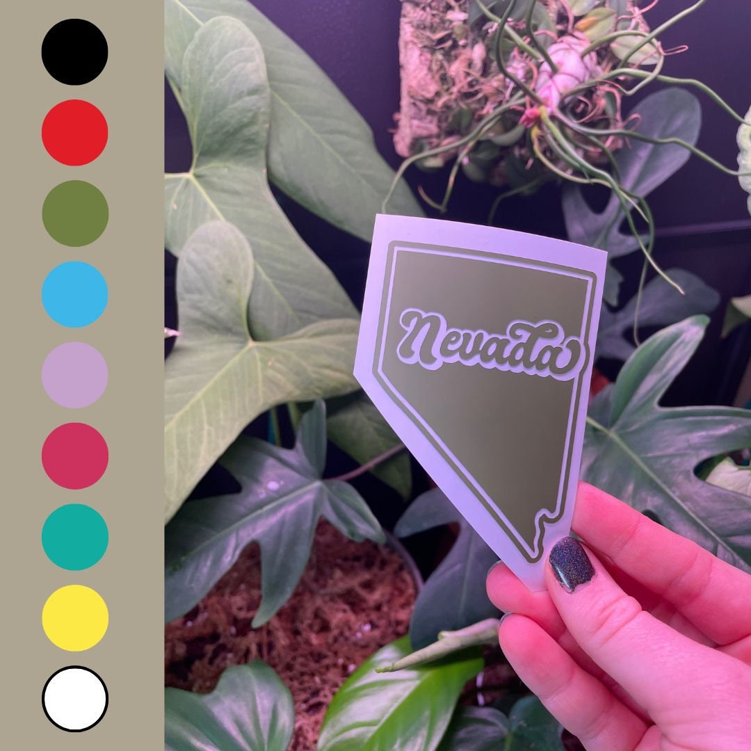 Nevada Cursive Sticker - Etsy