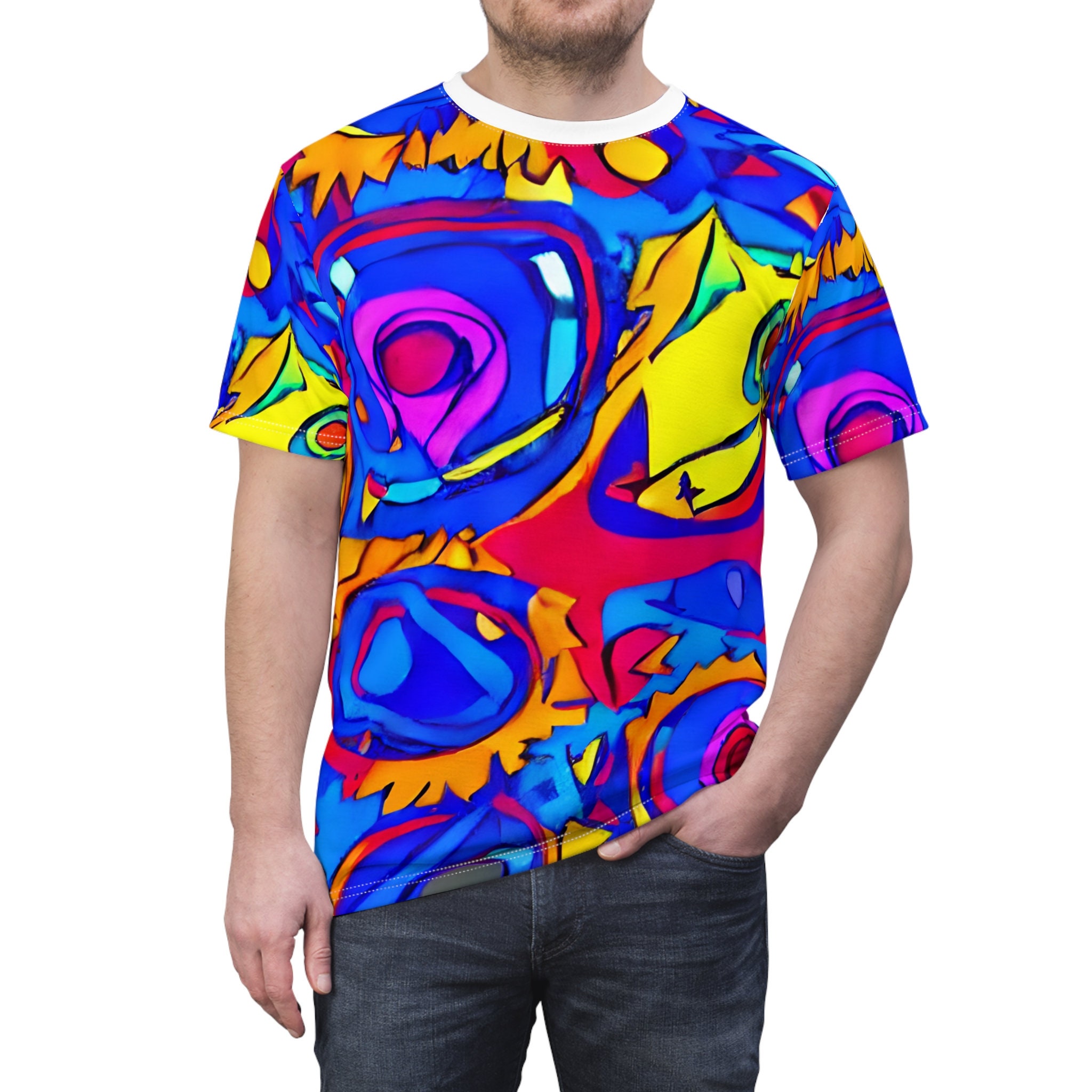Graffiti Style, Streets Style, Unisex Cut & Sew Tee - Etsy