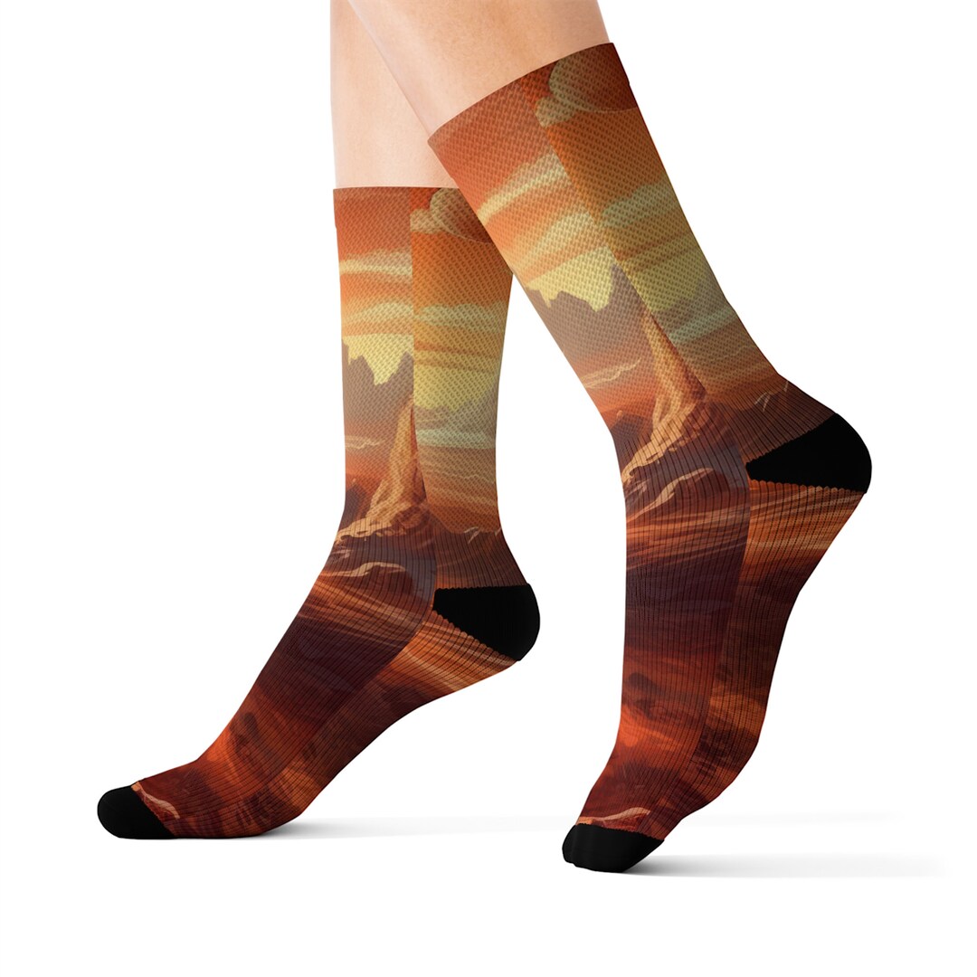 Aliens and Ufos Design, Abstract Art, Space, Mars, Socks - Etsy