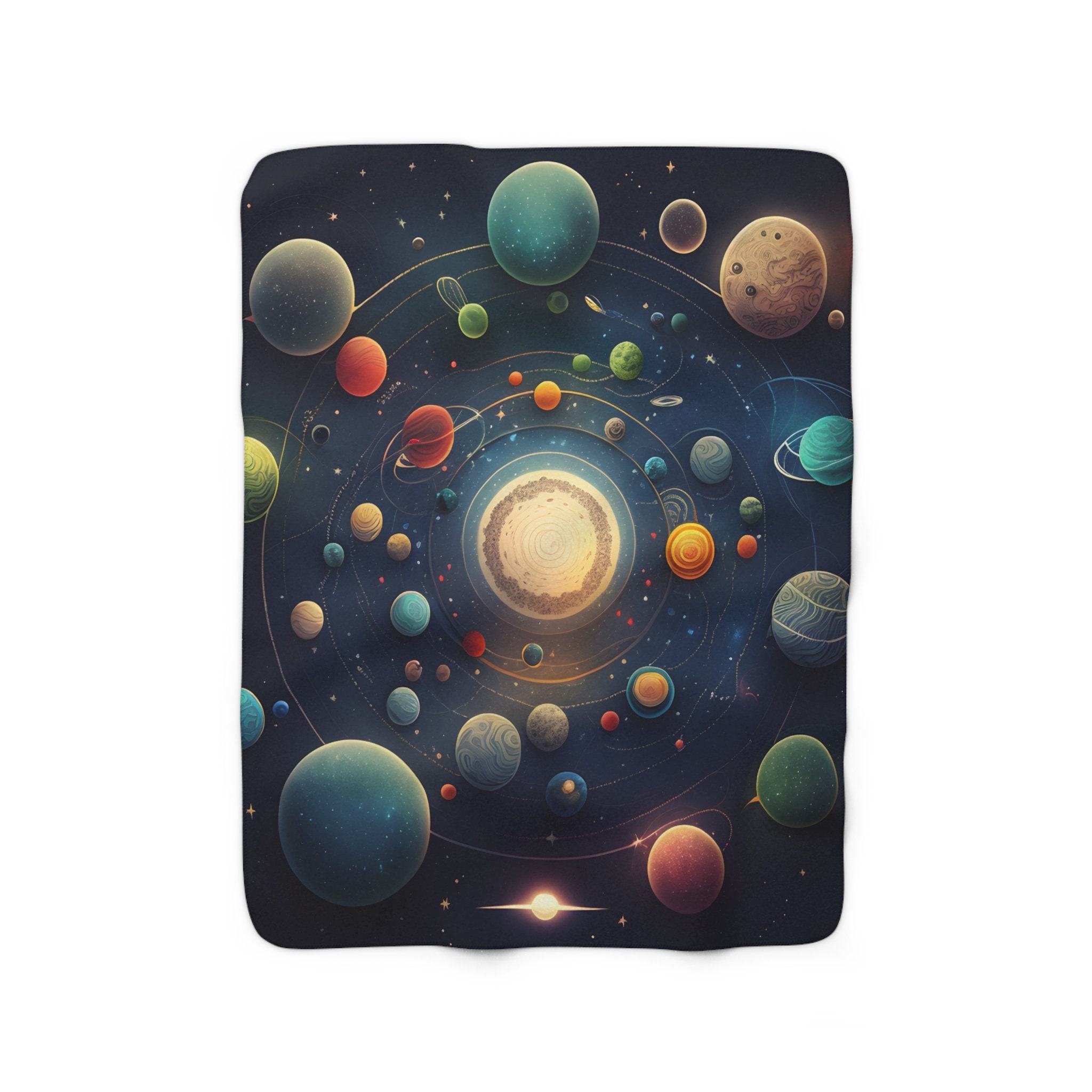 Solar System Space Planets Mars Sherpa Fleece Blanket - Etsy