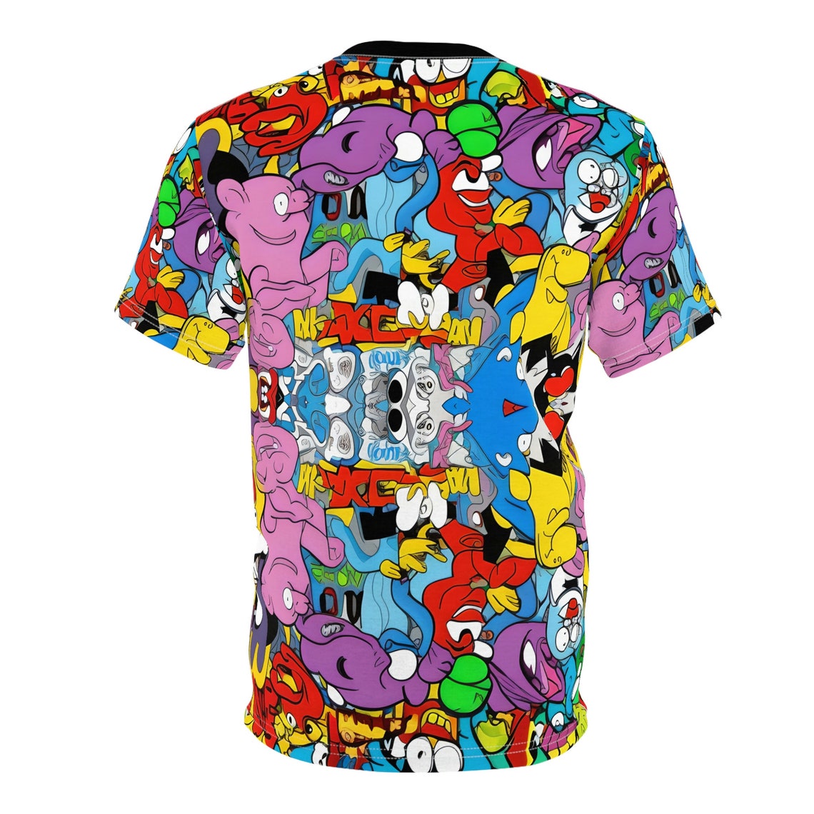 Graffiti Style Abstract Style Unisex Cut & Sew Tee - Etsy