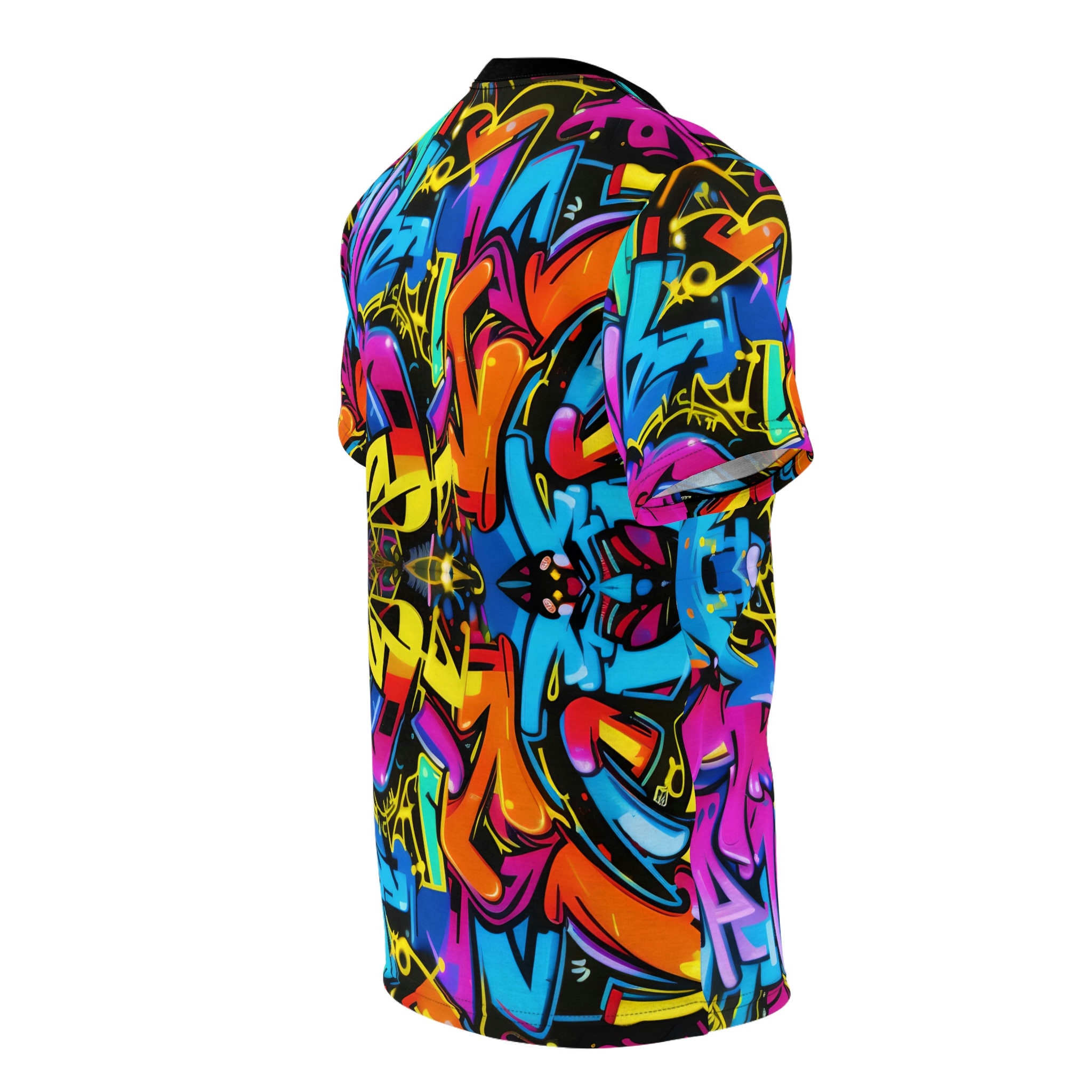 Graffiti Style Abstract Style Unisex Cut & Sew Tee - Etsy