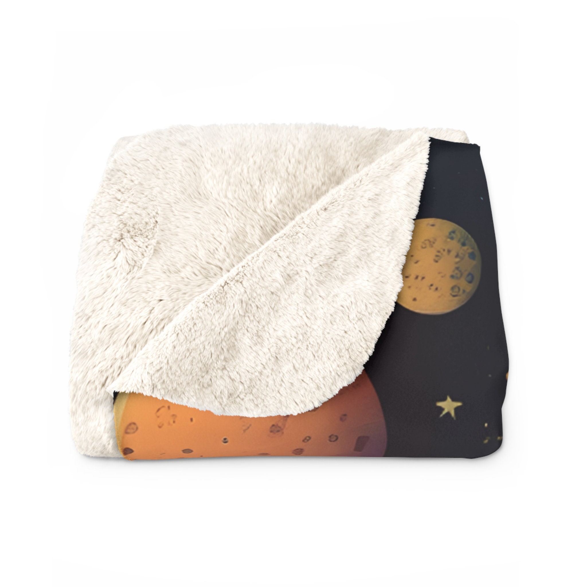 Solar System, Space Planets, Mars, Sherpa Fleece Blanket - Etsy