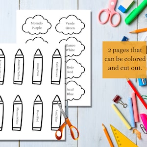 Spanish and English Coloring Sheets for Kids to Learn the Spanish ...