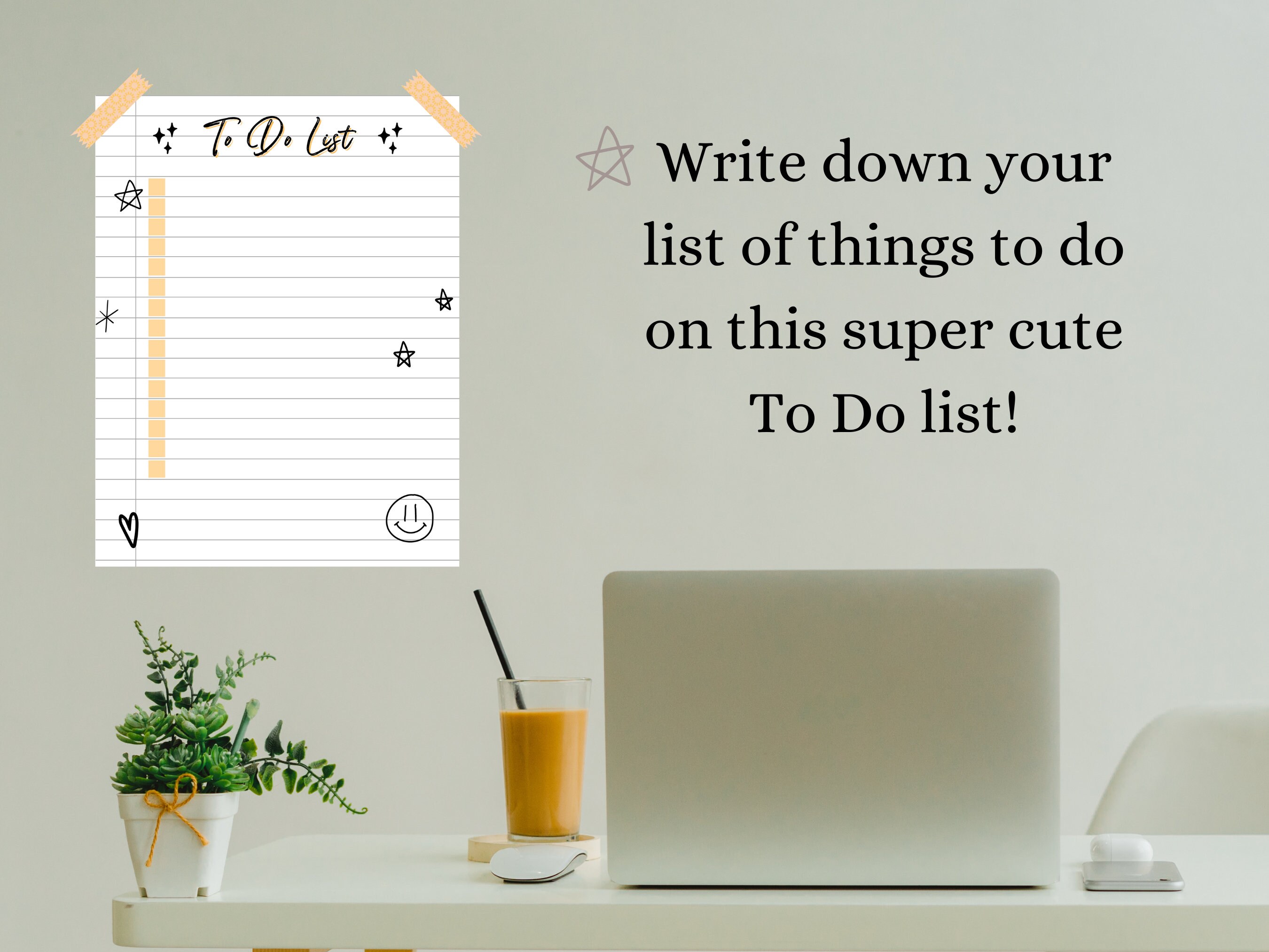Cute Doodles to Do List Printable PDF to Do List Fillable - Etsy