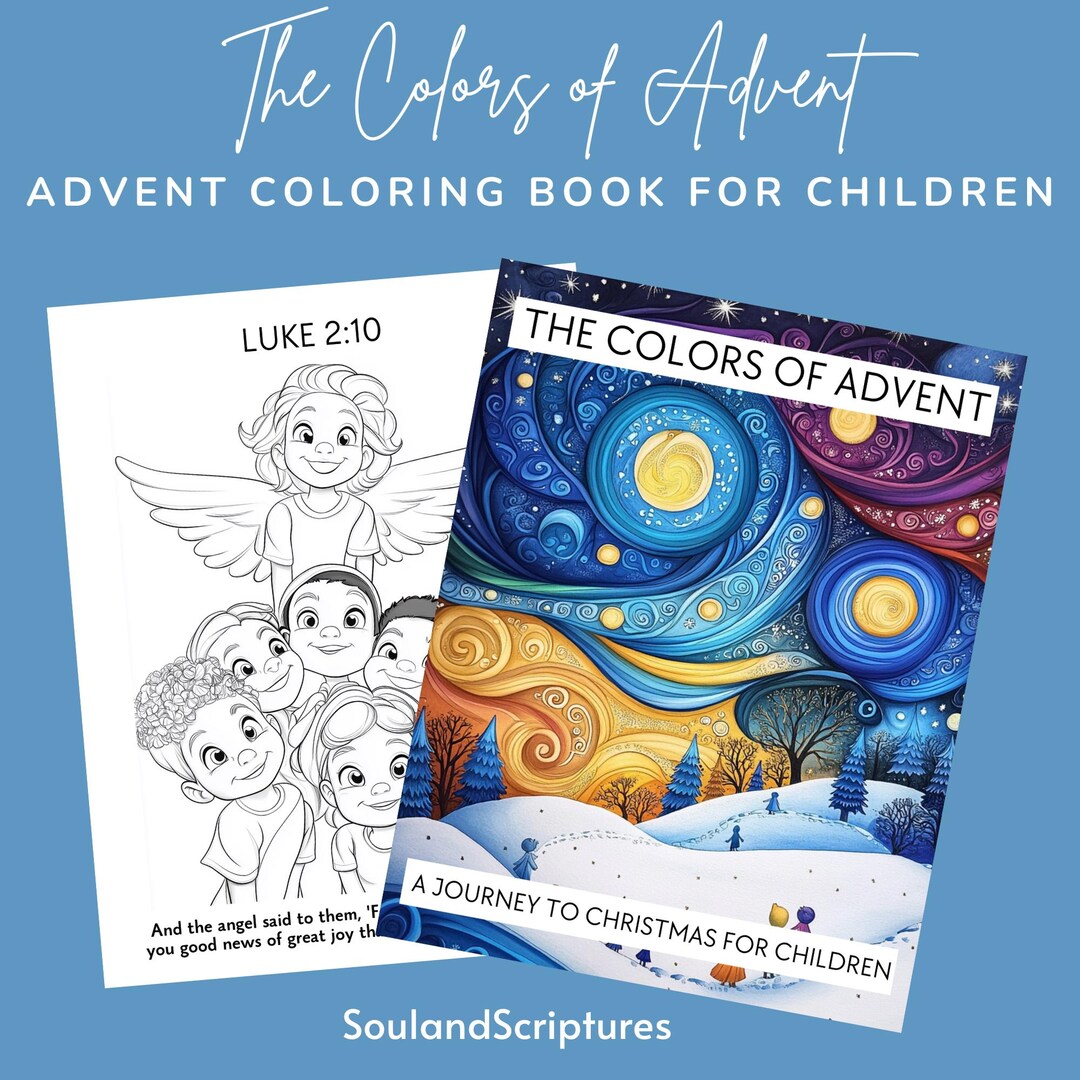 The Colors of Advent Children's Coloring Book - Printable and Digital ...