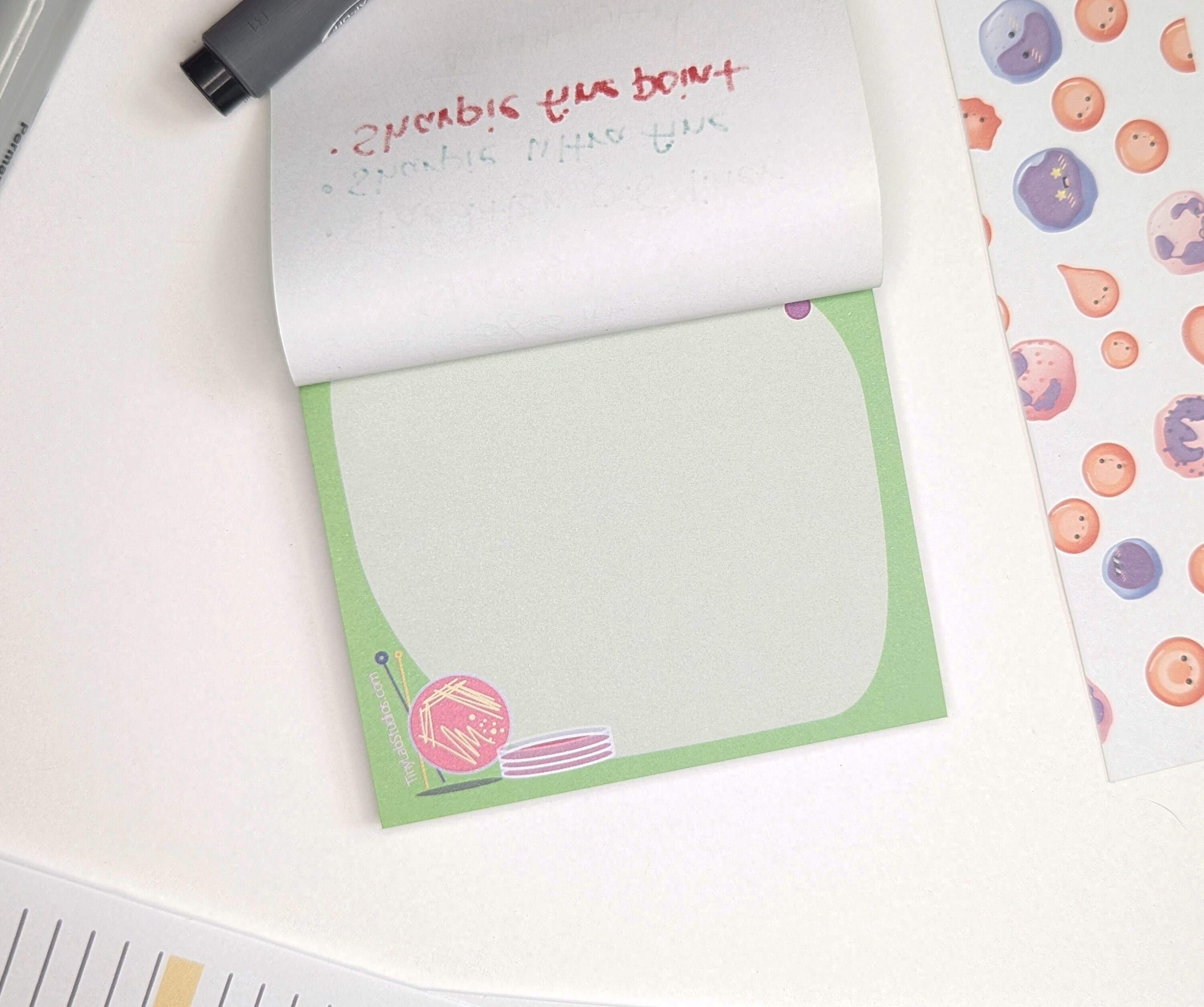 Cute Microbiology Sticky Notes Medical Laboratory Stationary Sticky ...