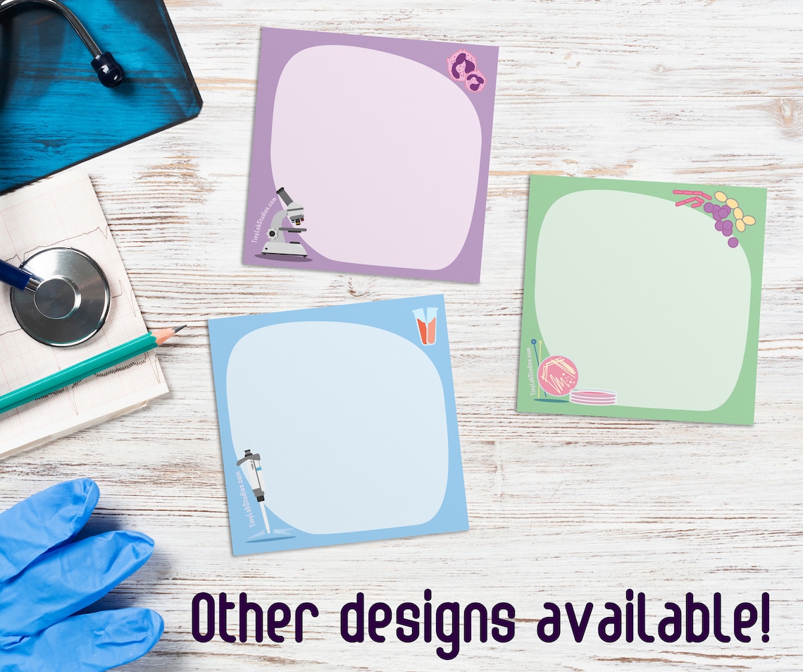 Cute Microbiology Sticky Notes Medical Laboratory Stationary Sticky ...
