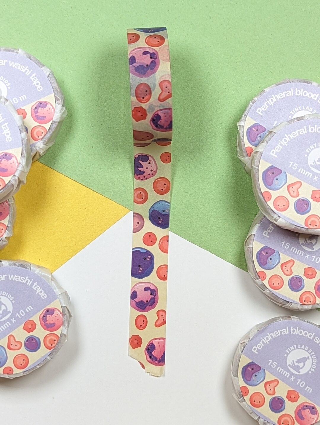 Cute Blood Smear Washi Tape | Medical Laboratory Differential Themed ...